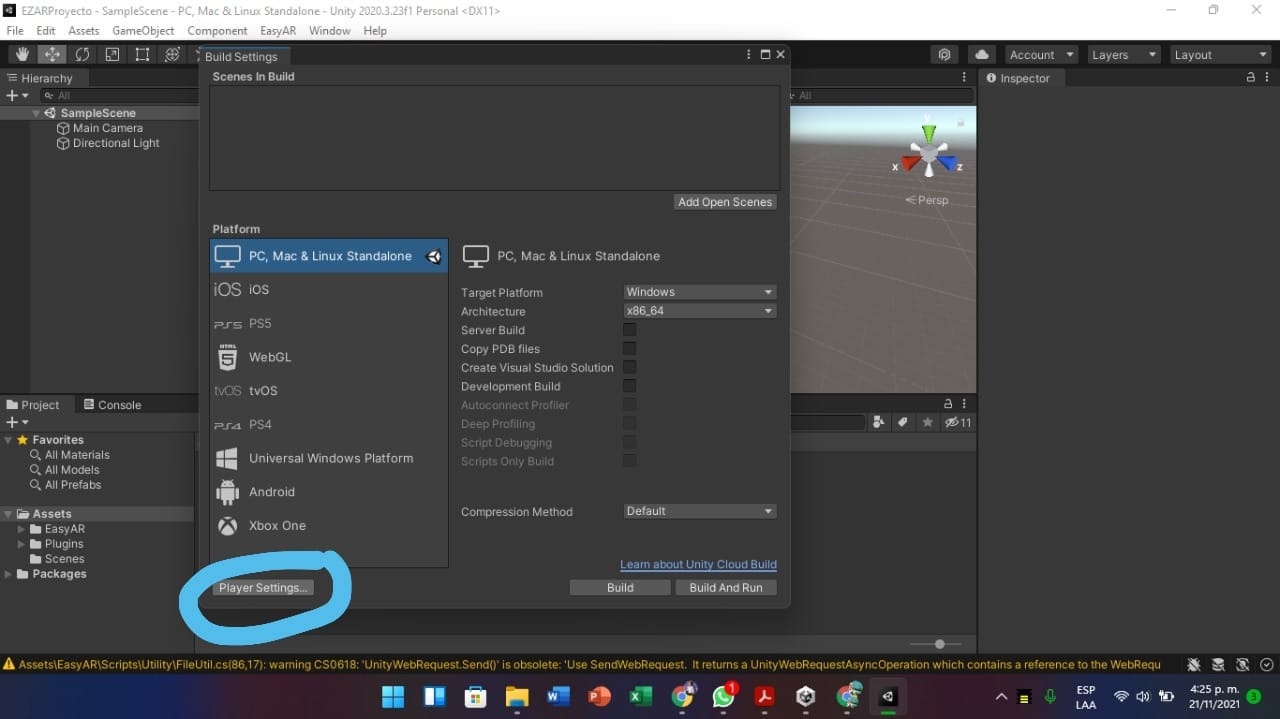 EasyAR y Unity, una experiencia de fácil uso