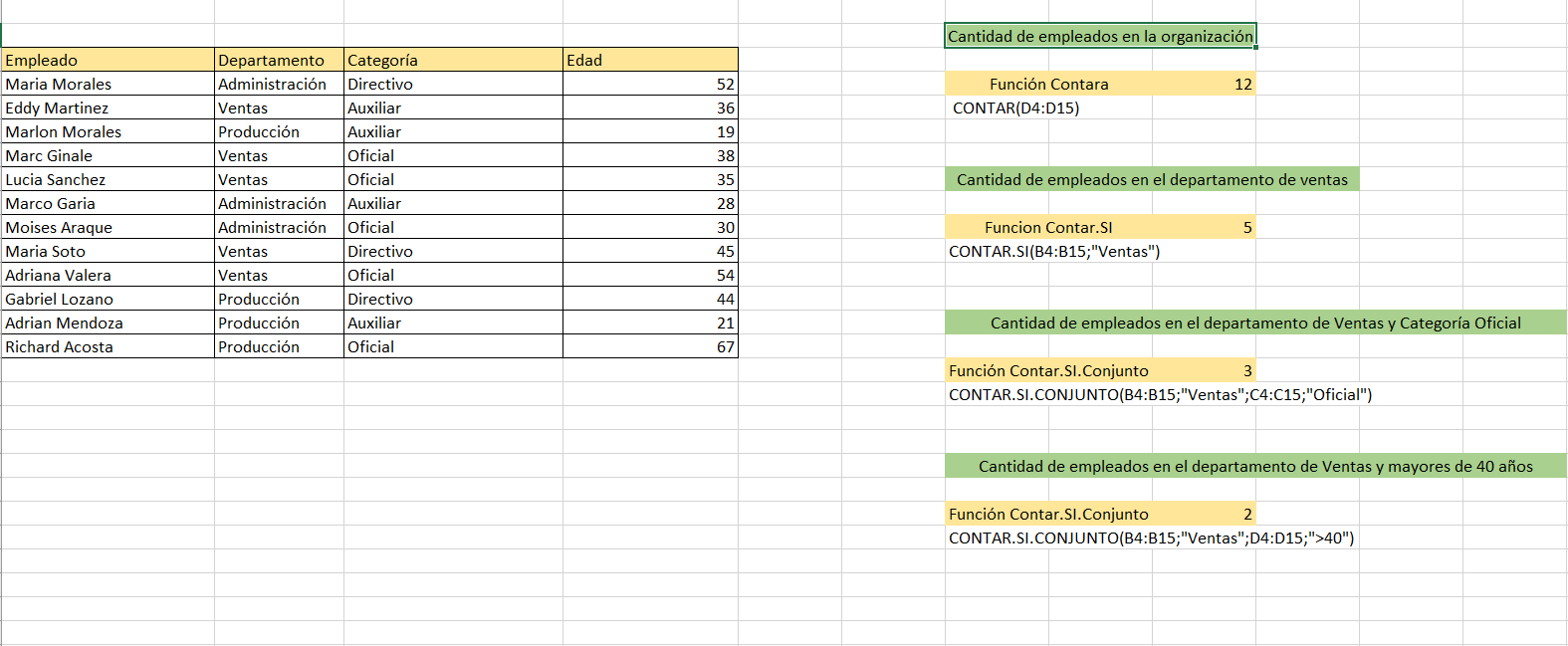 La Herramienta Excel