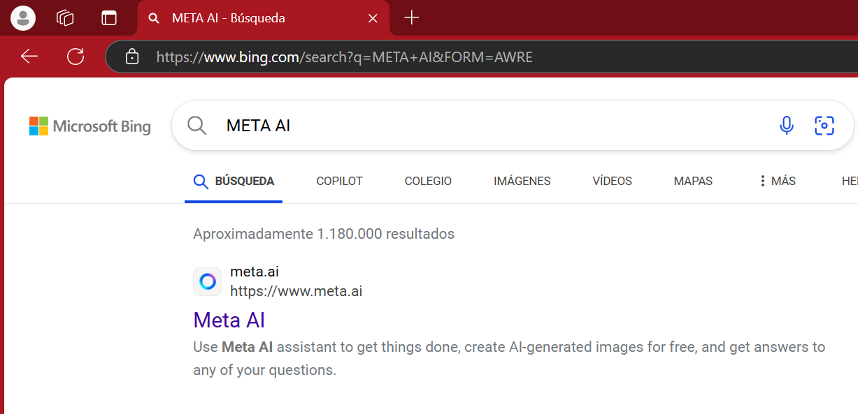 La creación y un nuevo mundo de imágenes con META IA