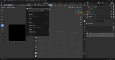 Cómo poner texturas a figuras en Blender 4.4